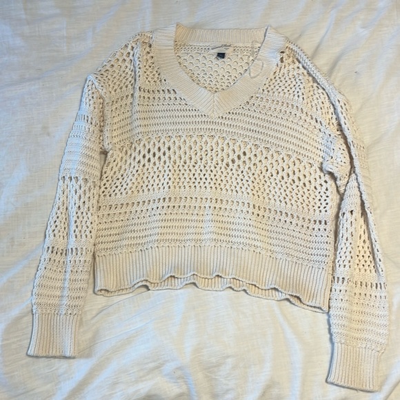 Universal Thread | Sweaters | Universal Thread Womens Crochet Cream ...